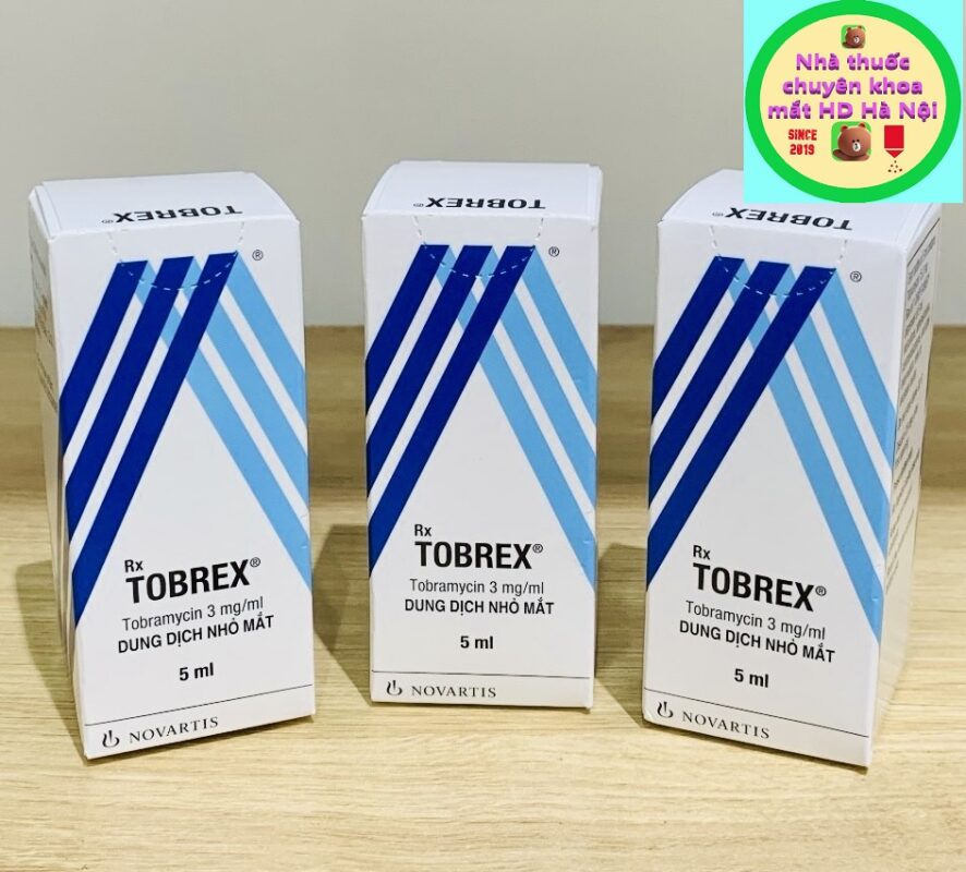 Tobrex 0.3% 5ml - Bỉ - Nhà thuốc chuyên khoa mắt HD Hà Nội