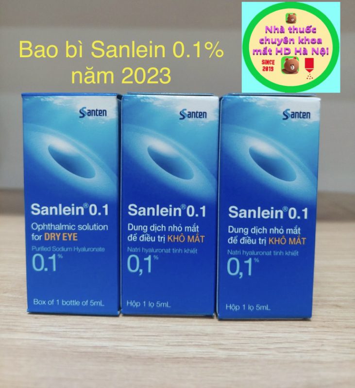 Sanlein 0.1 % 5ml - Nhật - Nhà thuốc chuyên khoa mắt HD Hà Nội