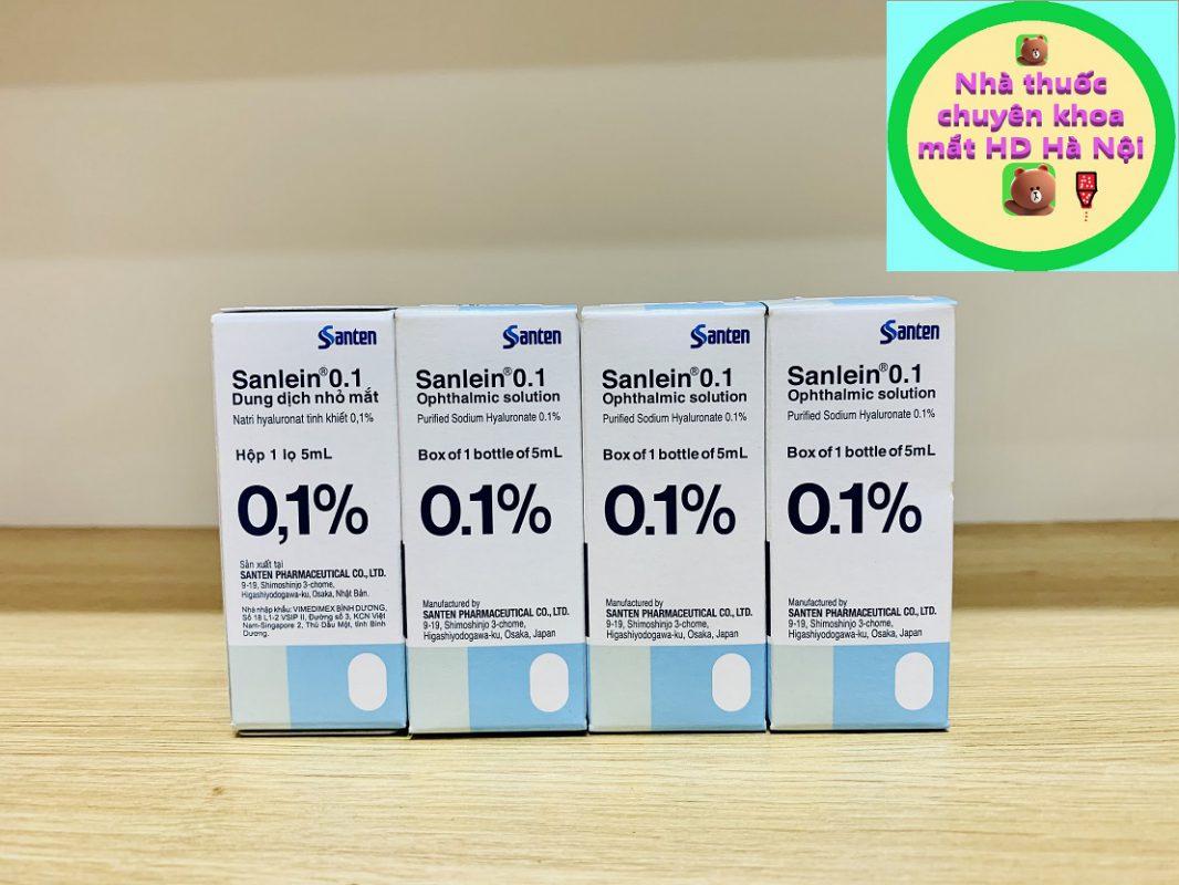 Sanlein 0.1 % 5ml - Nhật - Nhà thuốc chuyên khoa mắt HD Hà Nội