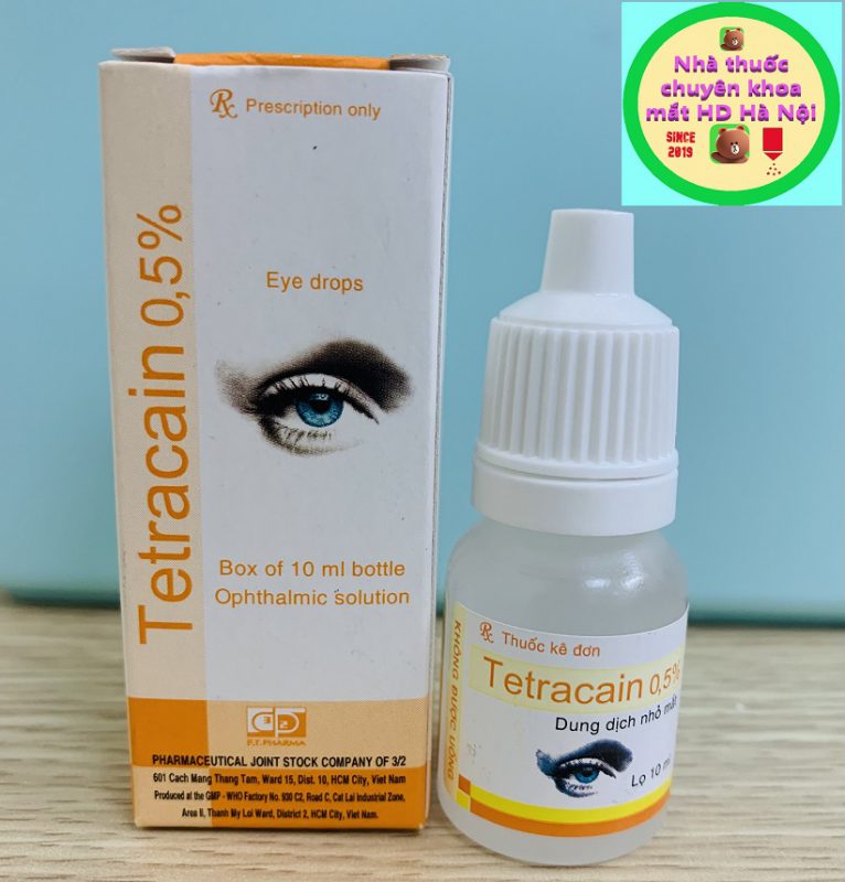 Tetracain 0.5% 10ml - VN - Nhà thuốc chuyên khoa mắt HD Hà Nội