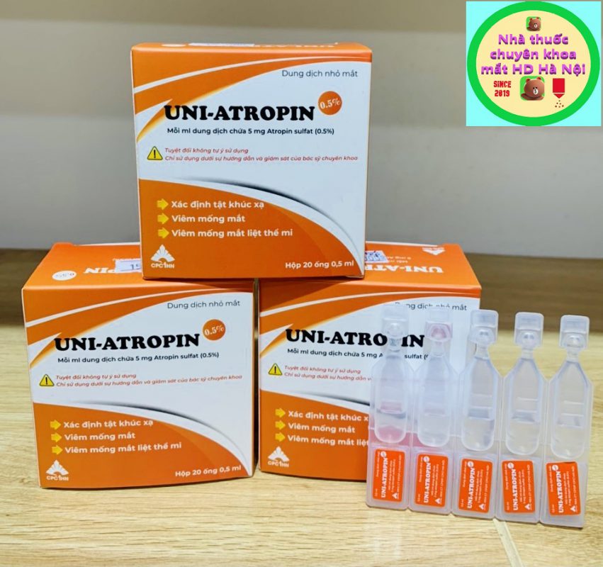 UniAtropin 0.5% 0.5ml -VN - Nhà thuốc chuyên khoa mắt HD Hà Nội